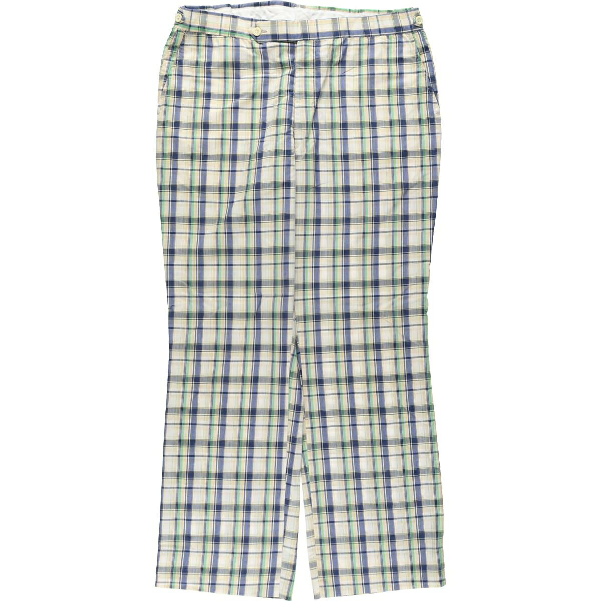 商品詳細 ブランド・Berle・ 特徴・薄手・ワイドパンツ・ジッパーフライ・ヴィンテージ・ロケットタロンジップ・ モデル/形状・スラックスパンツ・ 素材・不明・ 色・グリーン系 緑色・ネイビー系 紺色・マルチカラー・ 柄・チェック柄・ 生産...
