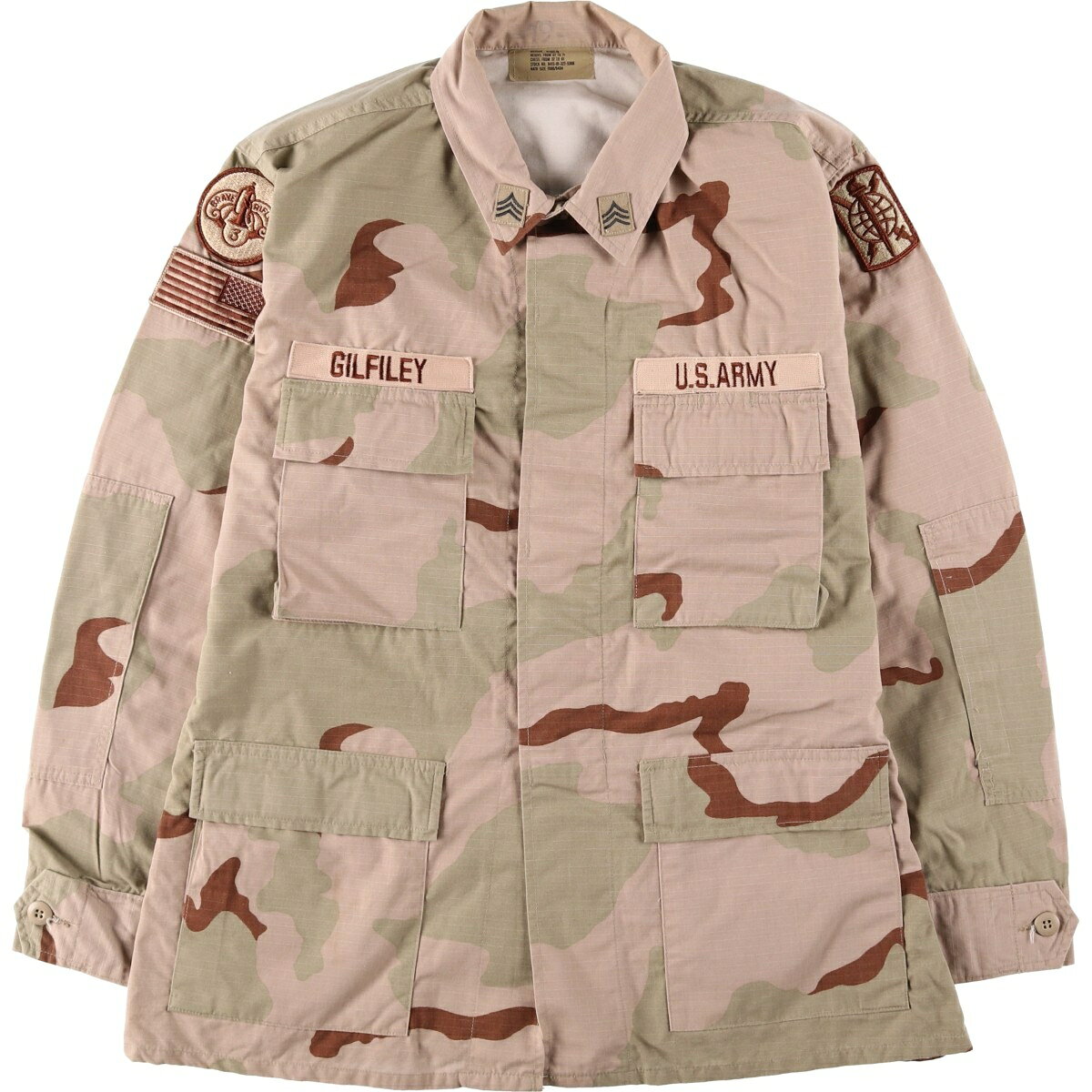 商品詳細 ブランド・UNKNOWN・ 特徴・薄手・米軍実品・リップストップ・00年納品・ハーフ丈・ モデル/形状・COAT DESERT CAMOUFLAGE PATTERN COMBAT・B.D.U ミリタリージャケット・ 素材・コットン...
