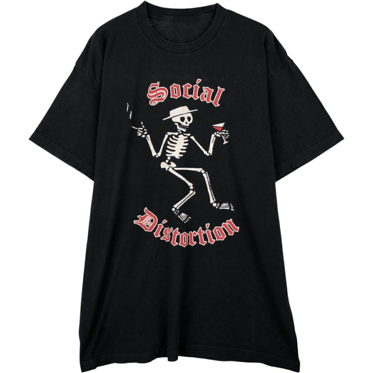 商品詳細 ブランド・UNKNOWN・ 特徴・クルーネック(丸首)・半袖・ロック・パンク・ モデル/形状・Social Distortion ソーシャルディストーション・バンドTシャツ バンT・ 素材・不明・ 色・ブラック系 黒色・ 柄・プリ...