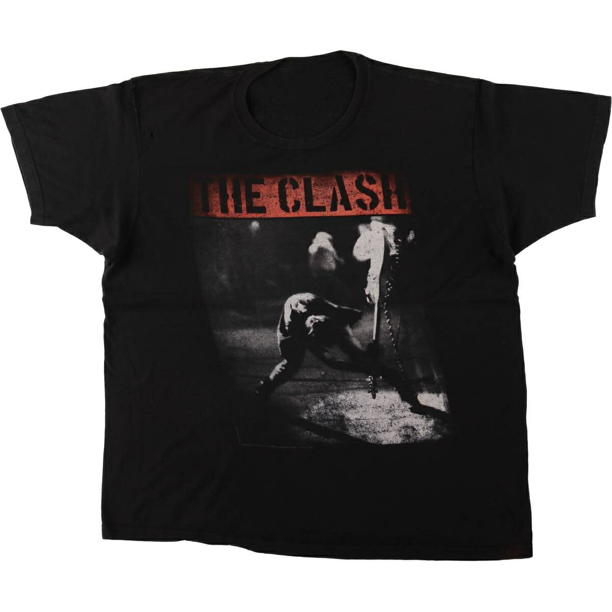 商品詳細 ブランド・UNKNOWN・ 特徴・クルーネック(丸首)・半袖・パンク・ モデル/形状・THE CLASH クラッシュ・バンドTシャツ バンT・ 素材・不明・ 色・ブラック系 黒色・ 柄・プリント・ 生産国・不明・ 年代 サイズ・メ...