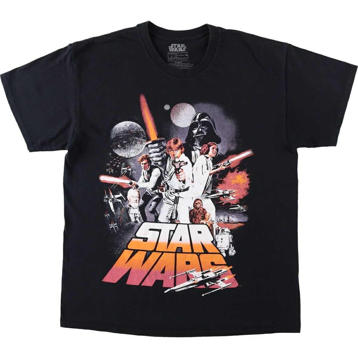 商品詳細 ブランド・C-LIFE GROUP・ 特徴・クルーネック(丸首)・半袖・ モデル/形状・STAR WARS スターウォーズ EPISODE4 エピソード4・映画 ムービーTシャツ・ 素材・不明・ 色・ブラック系 黒色・ 柄・プリン...