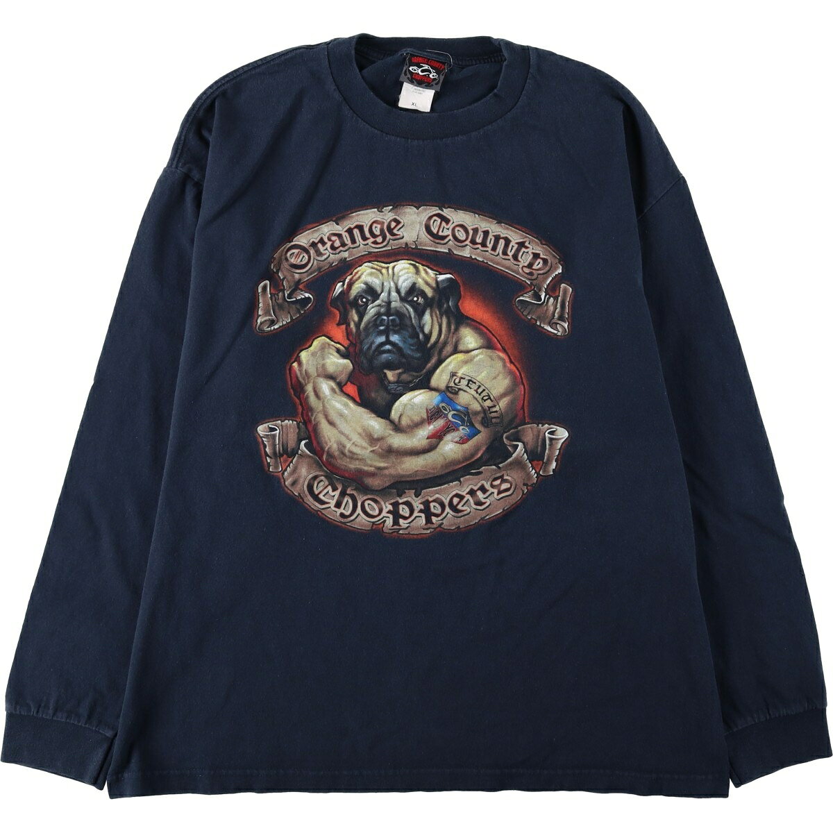 商品詳細 ブランド・UNKNOWN・ 特徴・クルーネック(丸首)・長袖・モーターサイクル・袖プリント・ モデル/形状・ORANGE COUNTY CHOPPERS オレンジカウンティチョッパーズ・ロングTシャツ ロンT・ 素材・コットン:1...