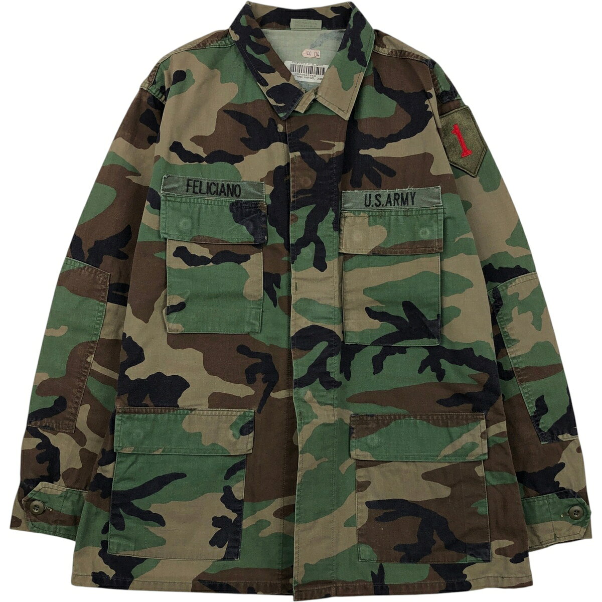 商品詳細 ブランド・UNKNOWN・ 特徴・薄手・米軍実品・99年納品・ハーフ丈・フルボタン・ モデル/形状・COAT CAMOUFLAGE PATTERN COMBAT TYPE 1・B.D.U ミリタリージャケット・ 素材・ナイロン:5...