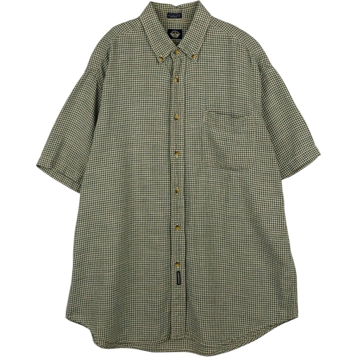 商品詳細 ブランド・DOCKERS・ドッカーズ・ 特徴・ボタンダウン・半袖・ モデル/形状・半袖 リネン ボタンダウンシャツ・ 素材・リネン:55%・コットン:45%・ 色・グリーン系 濃緑・オフホワイト系 淡白色・ 柄・チェック柄・ギンガ...