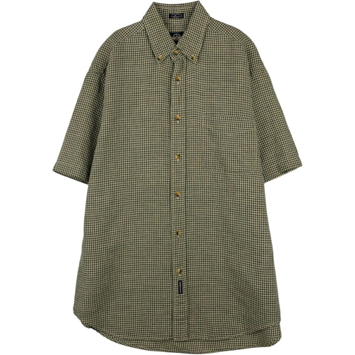 商品詳細 ブランド・DOCKERS・ドッカーズ・ 特徴・ボタンダウン・半袖・ モデル/形状・半袖 リネン ボタンダウンシャツ・ 素材・リネン:55%・コットン:45%・ 色・グリーン系 濃緑・ベージュ系・ 柄・チェック柄・ギンガムチェック・...