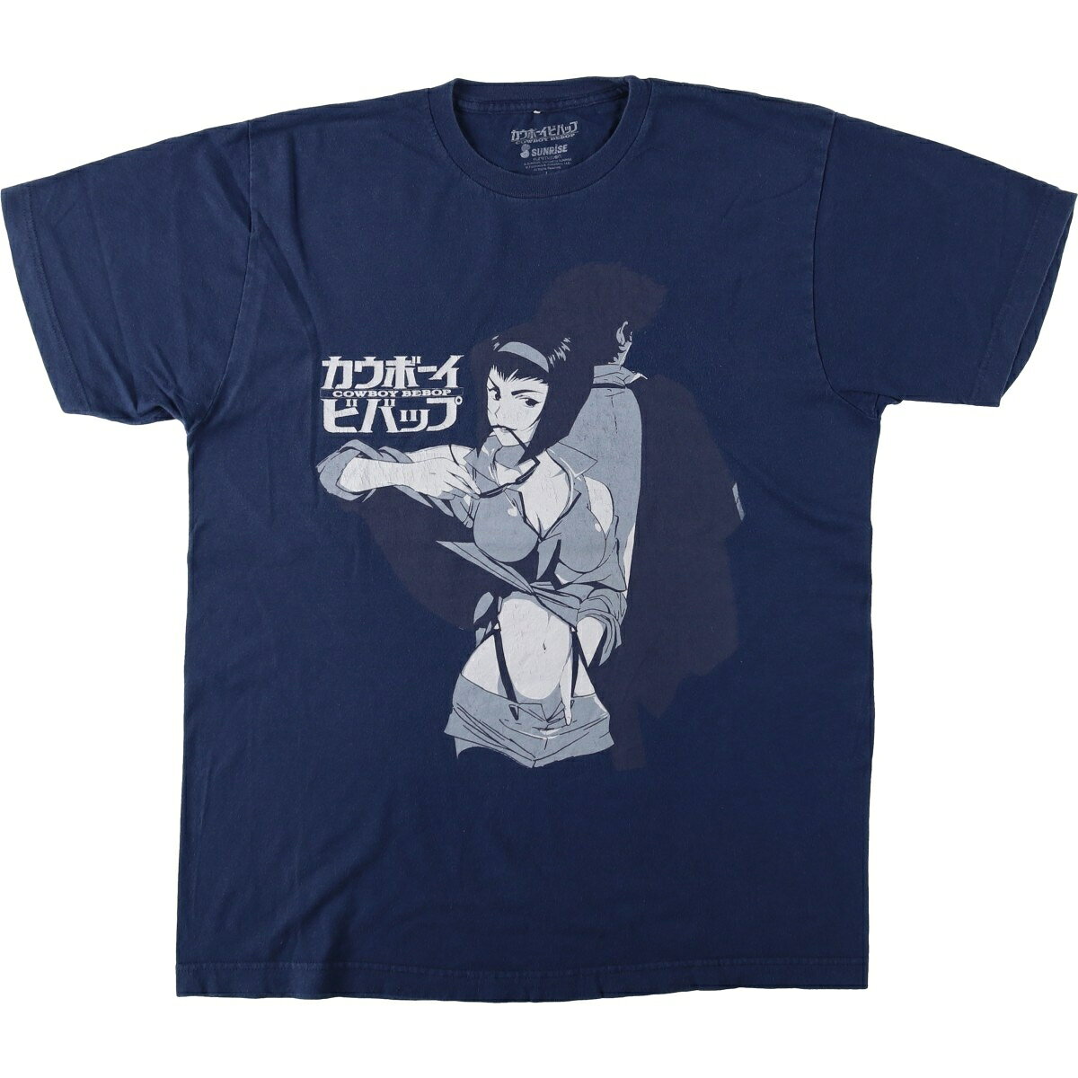 商品詳細 ブランド・UNKNOWN・ 特徴・クルーネック(丸首)・半袖・ モデル/形状・COWBOY BEBOP カウボーイビバップ・アニメ キャラクタープリントTシャツ・ 素材・コットン:100%・ 色・ネイビーブルー・ 柄・プリント・ ...