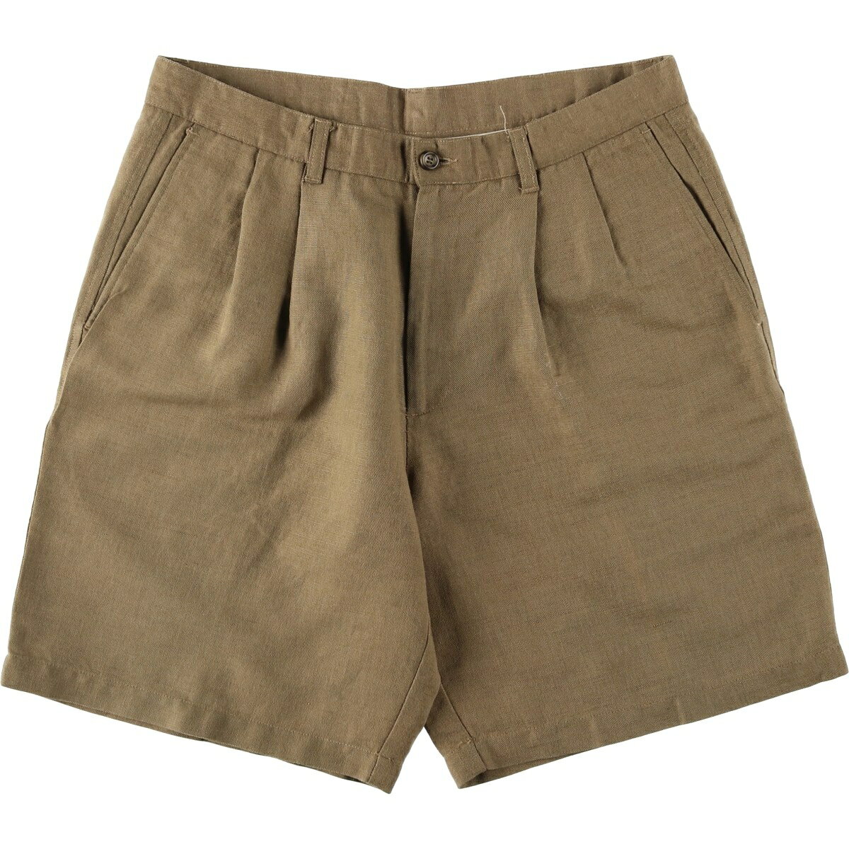商品詳細 ブランド・DOCKERS・ドッカーズ・ 特徴・ジッパーフライ・ツータック・ワイドショートパンツ・ モデル/形状・リネンショーツ ショートパンツ・ 素材・リネン:60%・コットン:40%・ 色・カーキ系 ブラウン・ 柄・無地・ 生産...