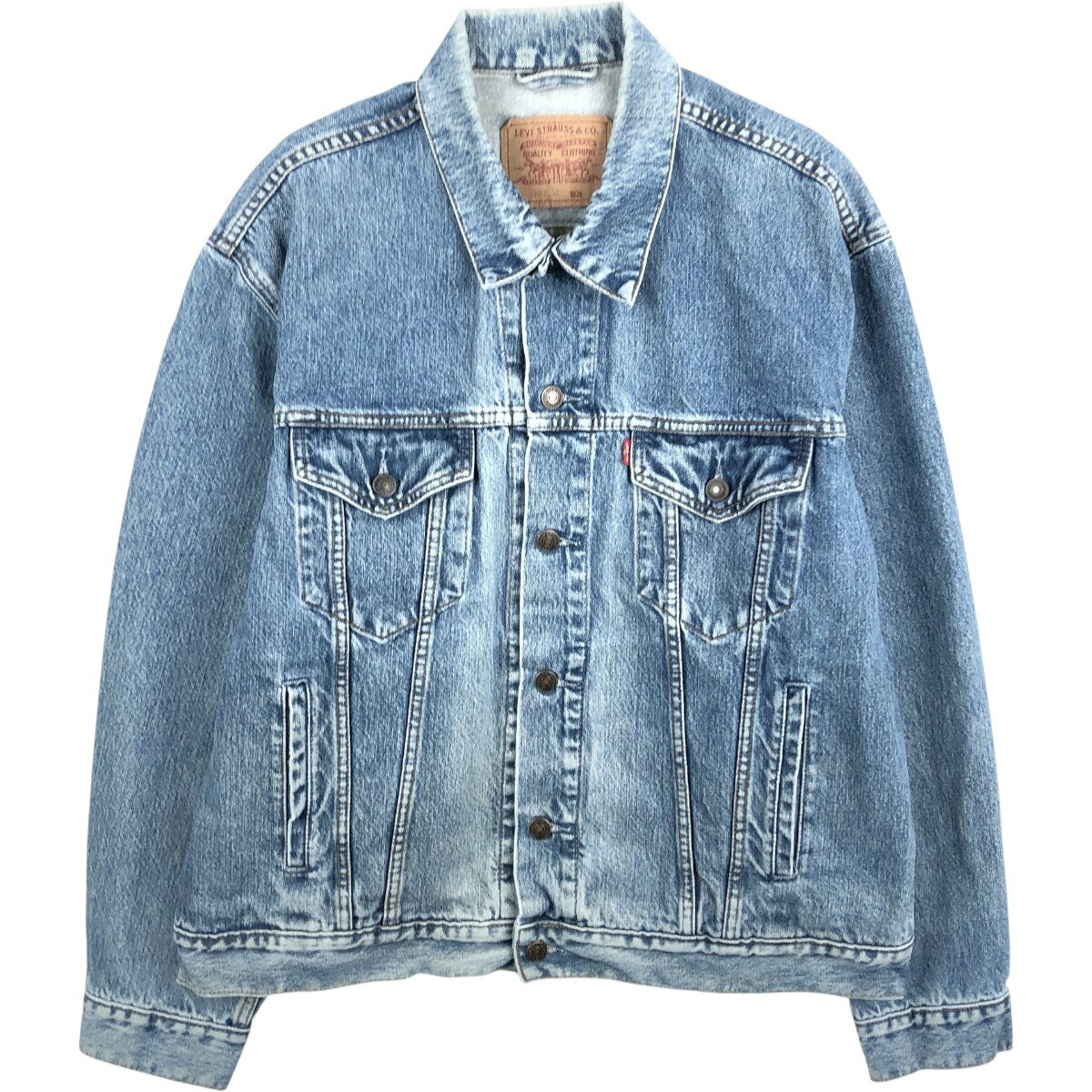 商品詳細 ブランド・Levi's・リーバイス・ 特徴・薄手・長袖・ヴィンテージ・ モデル/形状・70503-0216・デニムジャケット Gジャン・ 素材・コットン:100%・ 色・ブルー系 青色・ 柄・無地・ 生産国・不明・ 年代・90年代...
