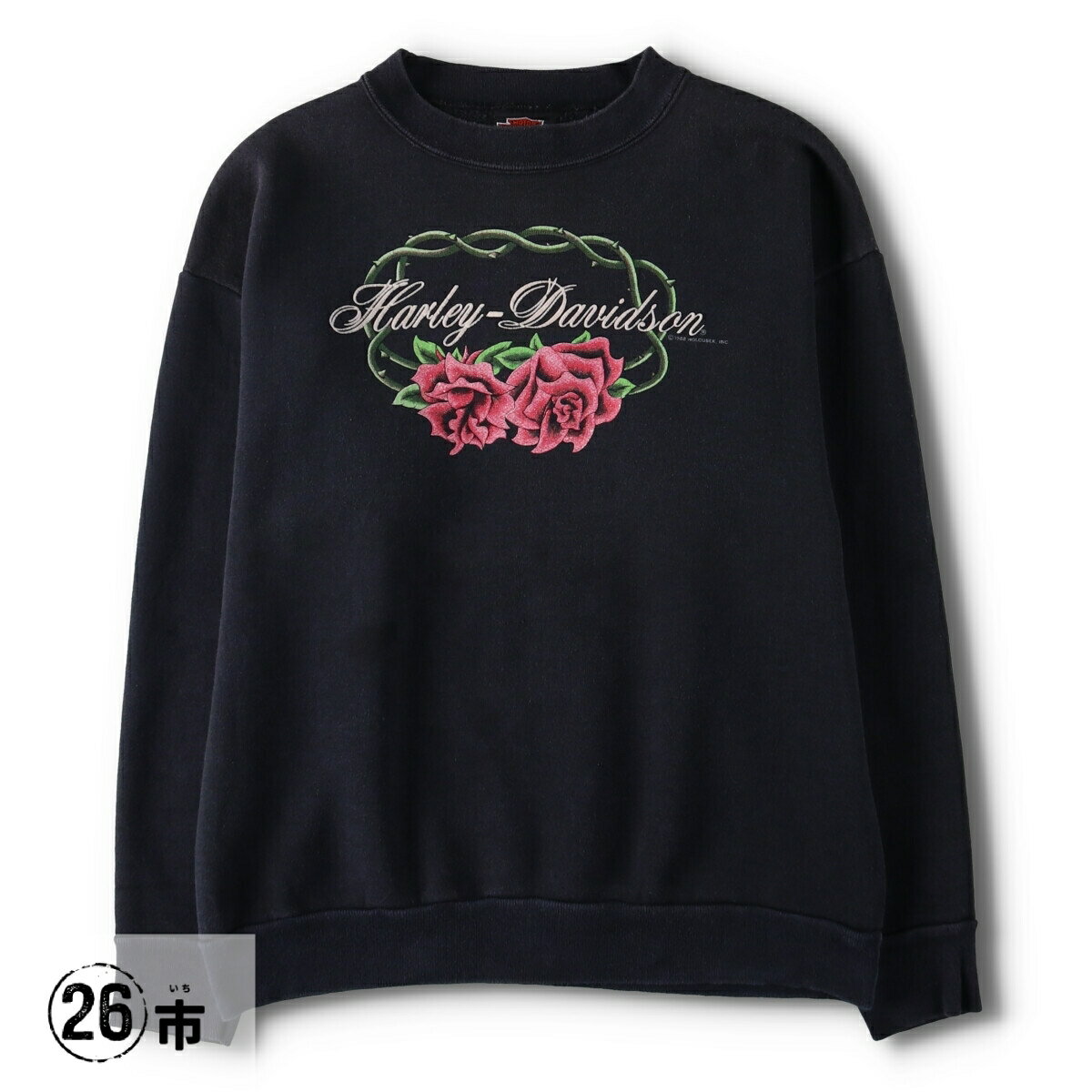 商品詳細 ブランド・Harley-Davidson・ハーレーダビッドソン・ 特徴・両面プリント・クルーネック(丸首)・長袖・ヴィンテージ・バラ柄・ モデル/形状・プリントスウェットシャツ トレーナー・ 素材・コットン:88%・ポリエステル:...