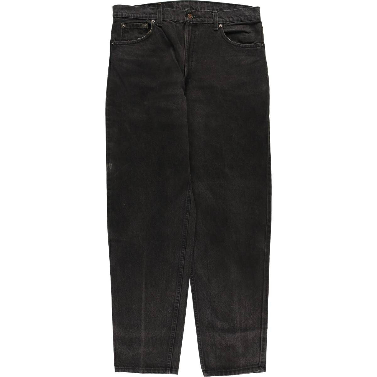 商品詳細 ブランド・Levi's・リーバイス・ 特徴・ジッパーフライ・ヴィンテージ・ワイドパンツ・ モデル/形状・550-0260・ブラックデニム テーパードデニムパンツ・ 素材・コットン:100%・ 色・ブラック系 黒色・ 柄・無地・ 生...