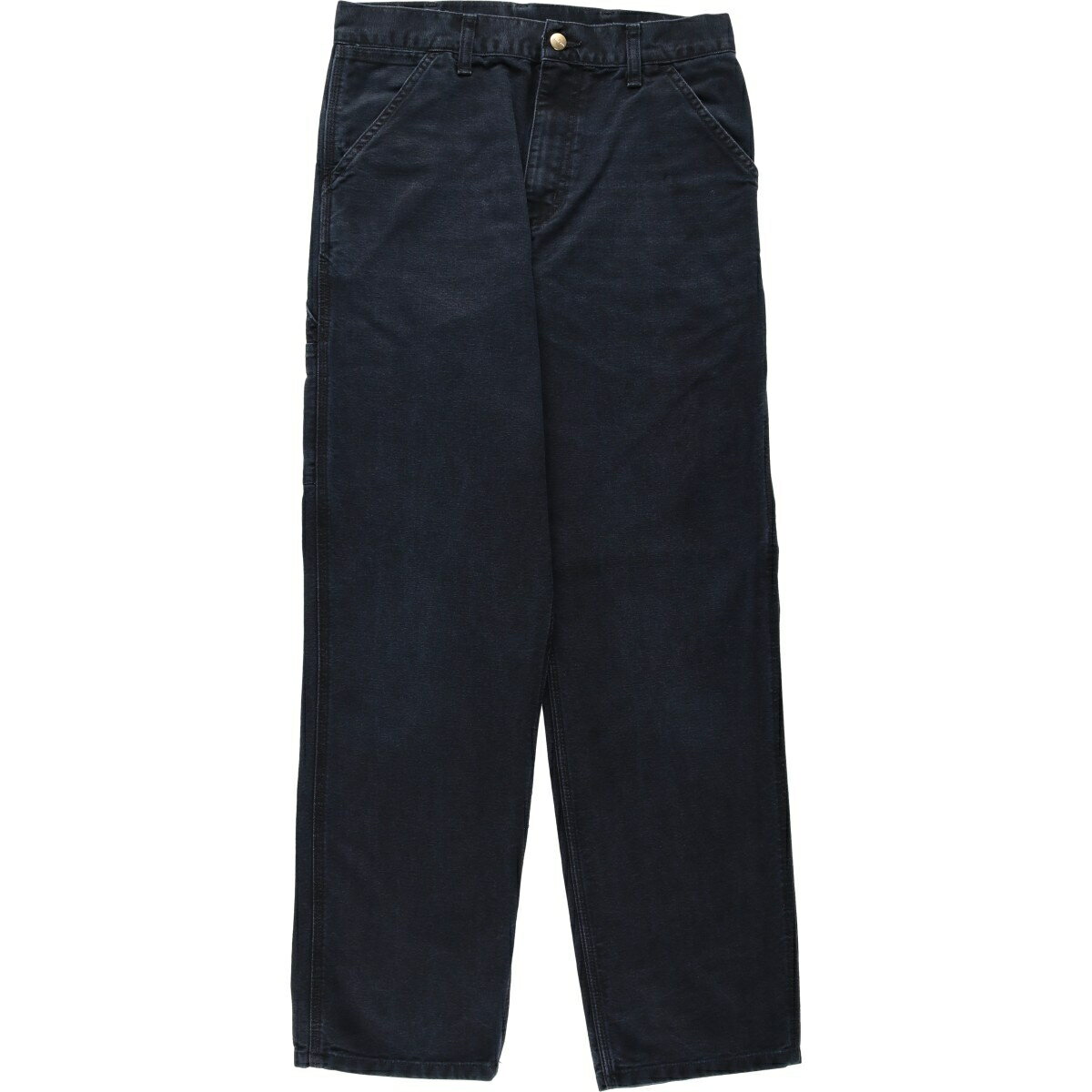 商品詳細 ブランド・Carhartt・カーハート・ 特徴・ジッパーフライ・フェード・ハンマーループ・スパナポケット・ モデル/形状・WORK IN PROGRESS・ダックペインターパンツ・ 素材・コットン:100%・ 色・ブラック系 黒色...