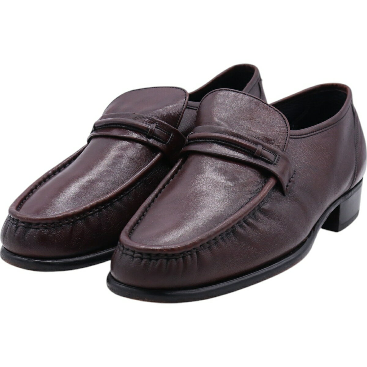 商品詳細 ブランド・Florsheim・フローシャイム・ 特徴 モデル/形状・コインローファー・ 素材・本革レザー・ 色・ブラウン系 茶色・ 柄・無地・ 生産国・不明・ 年代 サイズ・メンズ27.0cm・表記サイズ:9E・アウトソール:28...