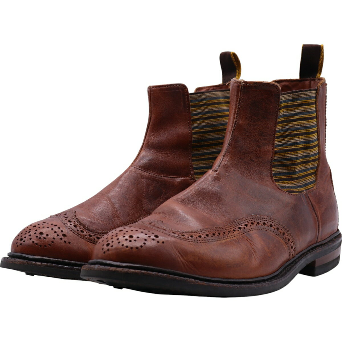 商品詳細 ブランド・ALLEN EDMONDS・アレンエドモンズ・ 特徴・ウイングチップ・ モデル/形状・Knightsbridge・サイドゴアブーツ・ 素材・本革レザー・ 色・ブラウン系 茶色・ 柄・無地・ 生産国・USA製・ 年代 サイ...