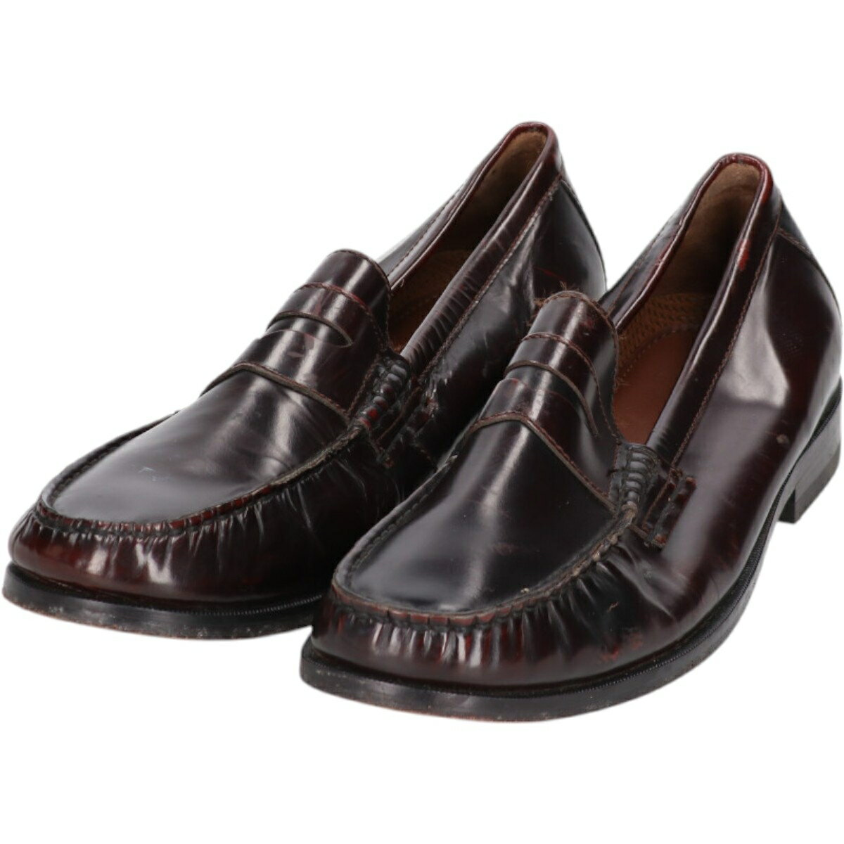 商品詳細 ブランド・JOHNSTON&MURPHY・ジョンストンアンドマーフィー・ 特徴 モデル/形状・コインローファー・ 素材・不明・ 色・エンジ系 バーガンディ・ 柄・無地・ 生産国・インド製・ 年代 サイズ・メンズ27.0cm・表記サ...