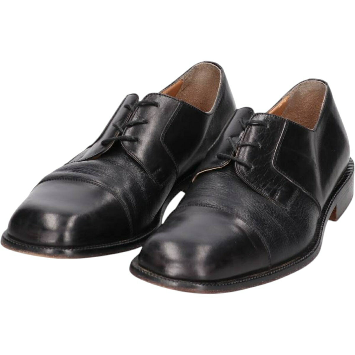 商品詳細 ブランド・ZILLIONI・ 特徴・スクエアトゥ・ モデル/形状・ストレートチップシューズ・ 素材・本革レザー・ 色・ブラック系 黒色・ 柄・無地・ 生産国・イタリア製・ 年代 サイズ・表記サイズ:8M・ヒール高さ:3.3cm・ア...