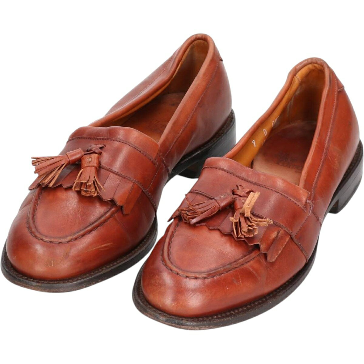 商品詳細 ブランド・ALLEN EDMONDS・アレンエドモンズ・ 特徴・キルト・ モデル/形状・タッセルローファー・ 素材・不明・ 色・ブラウン系 茶色・ 柄・無地・ 生産国・USA製・ 年代 サイズ・メンズ27.0cm・表記サイズ:9 ...