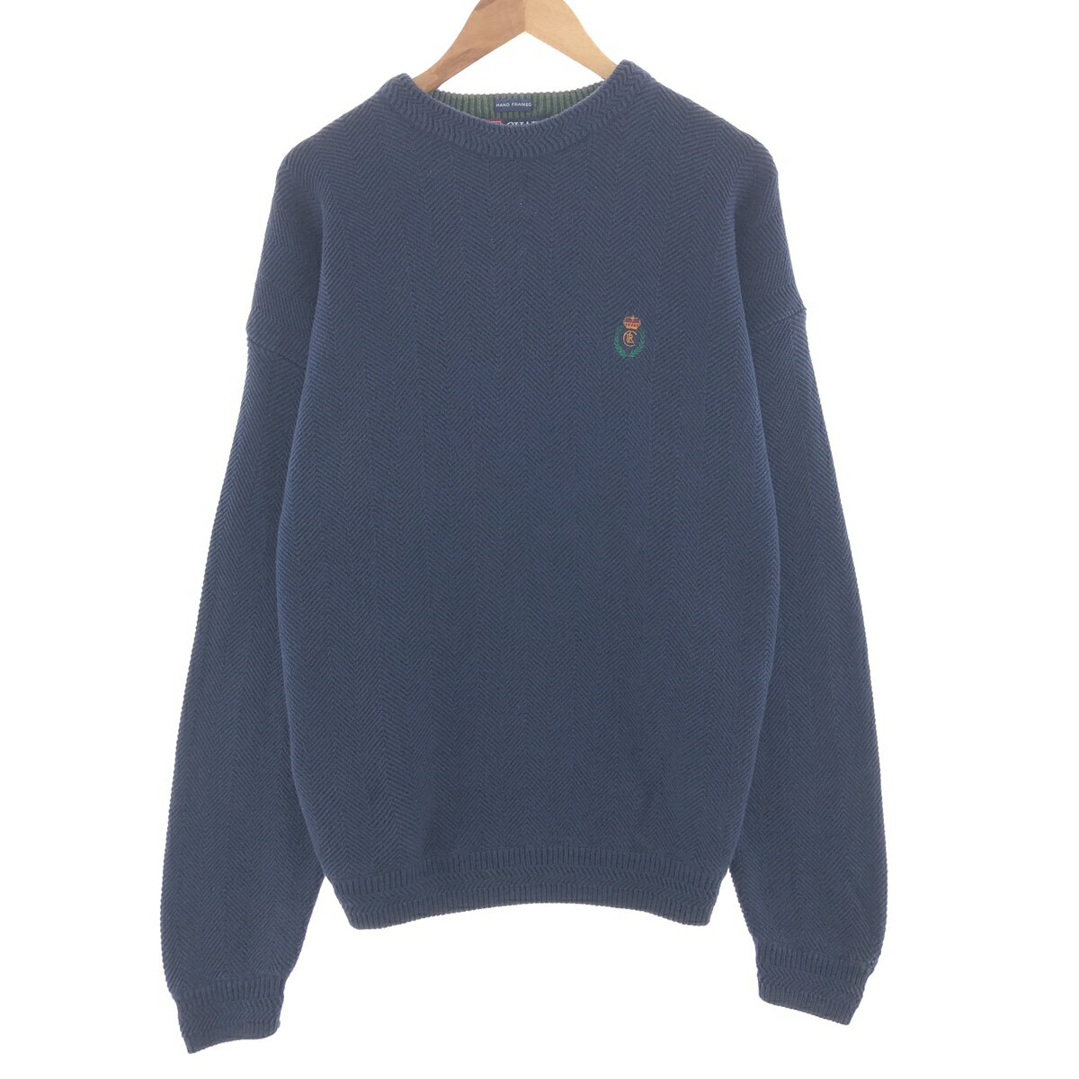 商品詳細 ブランド・Ralph Lauren・ラルフローレン・ 特徴・クルーネック(丸首)・長袖・ヴィンテージ・ヘリンボーン・HAND FRAMED・ モデル/形状・CHAPS チャップス・コットンニットセーター・ 素材・コットン:100%...