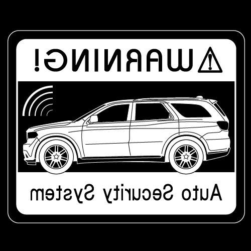 商品説明 窓の内側から貼るタイプのセキュリティステッカーです。 愛車のシルエットをデザインしたステッカーで、警告表示文字をお好きな文字に変更できます。 あなただけのオリジナルステッカーを作成できます。 透明塩ビシートに白インクで印刷してから...