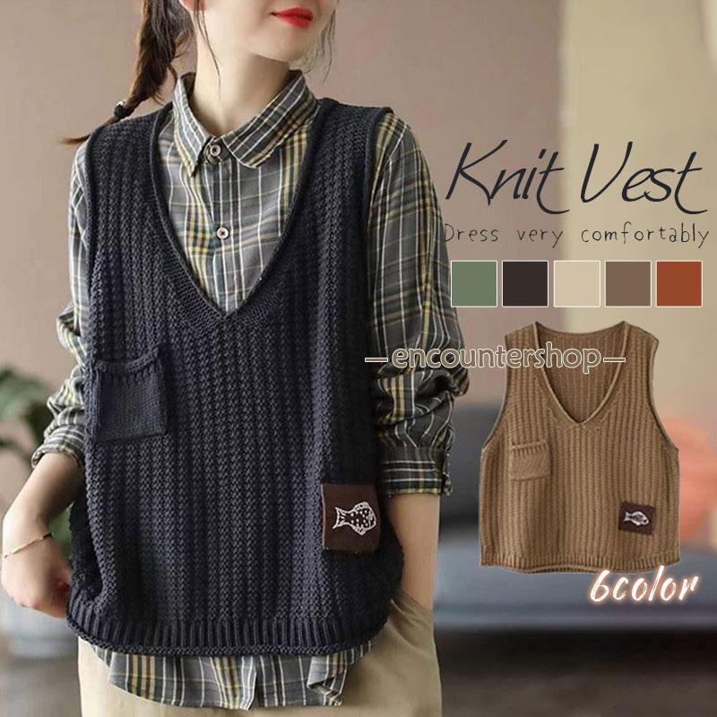 商品詳細:カラー:/A01/A02/A03/A04/A05/A06サイズ:/F---------■商品説明ベーシックなカラーが着回し力抜群のノースリーブニットトップスです。様々なシーンで活躍するニットベストは必須！着心地抜群で、デイリー使い...