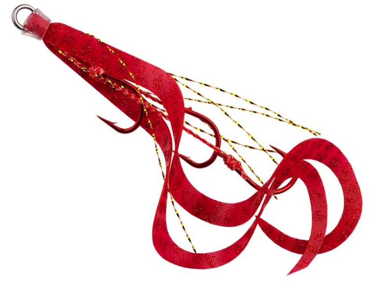 STARTの替えユニットのベースとなるショートカーリーは、喰いが渋い時や潮が緩い時にが有効。水深が60m以内で特に効果的な形状となっています。 対応リトリーブスピード：普通～スローSサイズは赤針になっております。