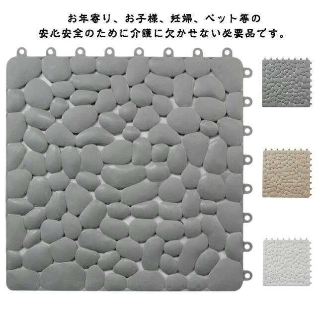 優れた排水性汚れたら洗い流すだけ！シート上排水孔が密集、水の排出迅速に、お手入れ後、掛けるだけで乾かせます。吸盤付き裏面に吸盤で床としっかり吸着、ズルズル動いたりしません。表面が滑り防止のための凸凹加工が施してあり、乗っても滑りにくくなって...
