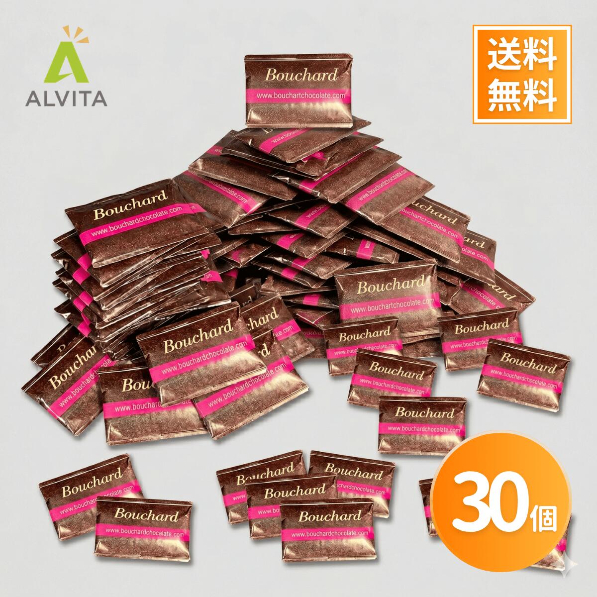 ブシャール ラズベリーシン 30枚 BOUCHARD チョコ ラズベリー ダークチョコ お菓子 まとめ買い ばらまき お配り用 おやつチョコレート 個包装 大容量 ラズベリーの華やかな風味を楽しめる、個包装で配りやすいブシャールチョコ30枚...