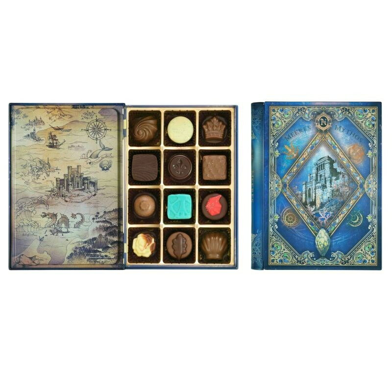 【 送料無料 】 メリーチョコレート ナハトラビュリント メアレスミュートス（海の神話）12粒入 アソート 菓子 スイーツ 洋菓子 個包装 贈答用 ご褒美 甘味 上品テイスト チョコ詰合せ バレンタインデー ホワイトデー 古城から海底に眠る...