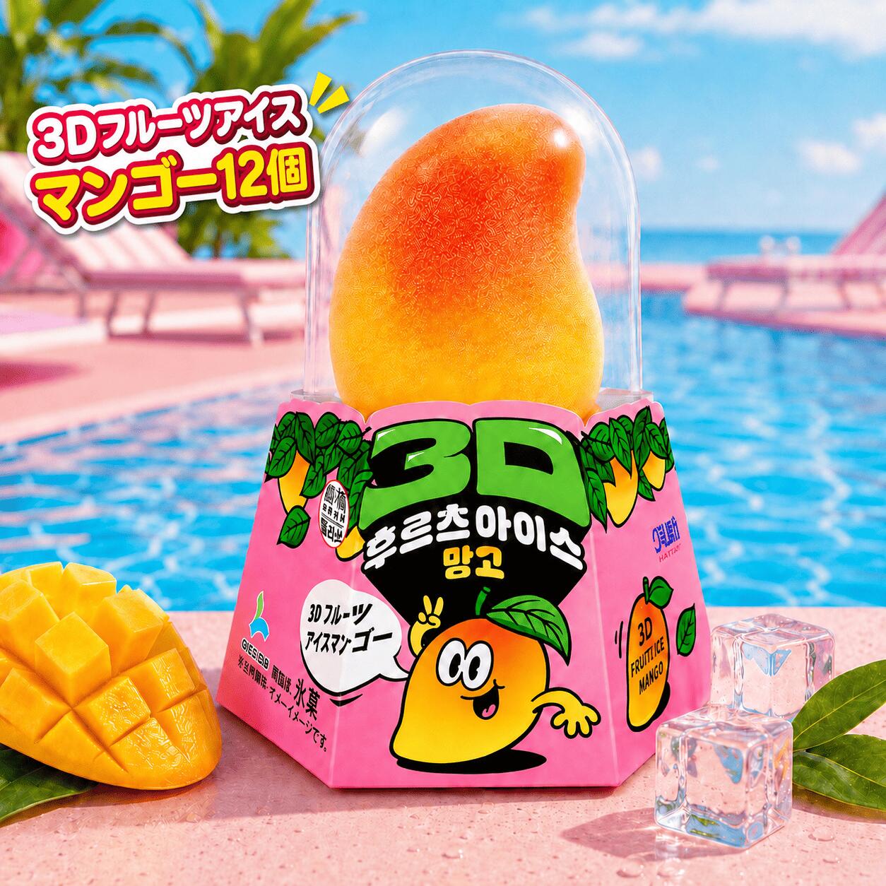 乳成分不使用、低カロリーで後味すっきり。 天然素材のフルーツピューレを使用した、これまでにない新感覚アイスクリーム 高品質なアルフォートマンゴーピュレを贅沢に使用し、濃厚なマンゴーの味わいを再現。 人工的な甘さでなく、まろやかで自然な甘みが...