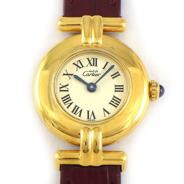 商品詳細商品番号 289519 ブランド名 カルティエ Cartier 商品名 カルティエ Cartier 腕時計 マストコリゼ 590002 アイボリー文字盤 ローマンインデックス レッド 牛革ベルト GP SV925 クオーツアナログ ...