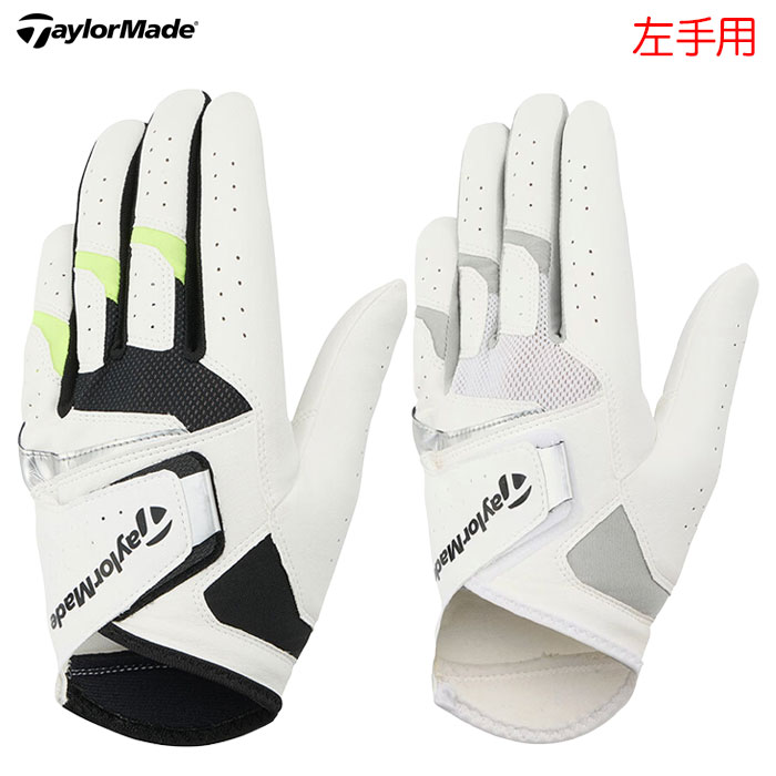 品番：TL933 素材：甲部：合成皮革・ポリエステル ポリウレタン / 平部：合成皮革 サイズ：21〜26cm 対象：メンズ 左手用 カラー：ホワイト/ブラック、ホワイト/シルバー※パソコンやスマホによっては実際の色と多少異なる場合がありま...