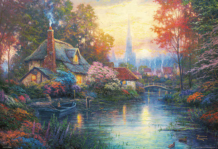 商品名花香るコテージ ピース数1000 ピースサイズ通常ピースサイズ サイズ49×72cm 品 番BEV-1000-110 メーカービバリー 商品説明トーマスキンケードが描くヒーリングジグソーパズル最新作！ 花の香りと静寂に包まれた日々の喧...