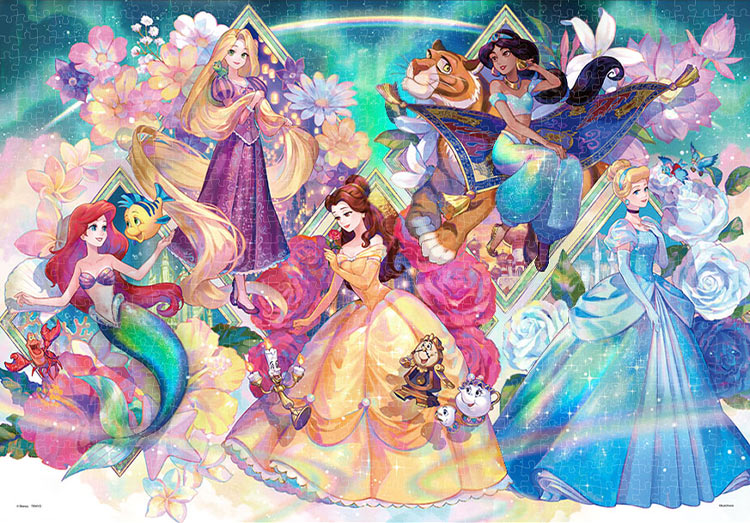 商品名Princess Prism Fantasy ピース数1000 ピースサイズ通常ピースサイズ サイズ51×73.5cm 品 番TEN-D1000-900 メーカーテンヨー 商品説明アーティスト 「藤ちょこ」が描くディズニーの世界！！　...