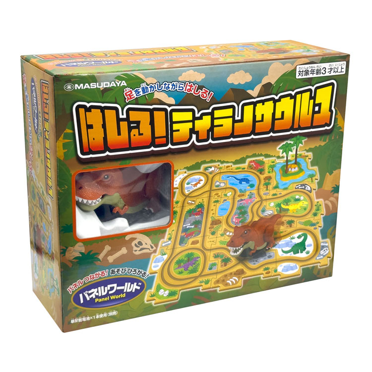 商品名パネルワールド はしる! ティラノサウルス サイズW290×H230×D100mm 品 番MSD-1750 メーカーマスダヤ 商品説明パネルワ—ルドシリーズに人気恐竜「ティラノサウルス」が新登場! マエアシモ可愛く動かし ダイナミック...