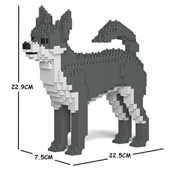 チワワ 01S-M04 品番: ST19PT21-M04 ブロックの数: 約 730 シリーズ：Sculptor JEKCAがネジでブロックを固定する技術のパテントを持っています。 接着剤なしで組み立てたブロック同士を丈夫な構造にできます。...