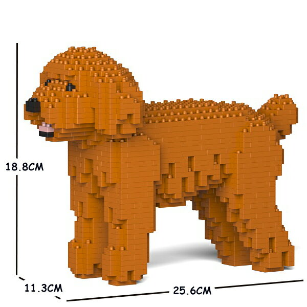 トイ・プードル 01S-M04 品番: ST19PT30-M04 ブロックの数: 約 900 シリーズ：Sculptor JEKCAがネジでブロックを固定する技術のパテントを持っています。 接着剤なしで組み立てたブロック同士を丈夫な構造にで...