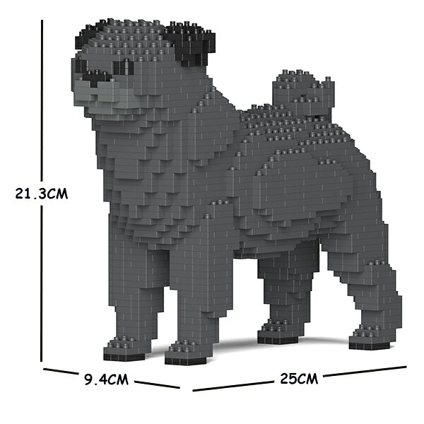 パグ 01S-M04 品番: ST19PT09-M04 ブロックの数: 約 1100 シリーズ：Sculptor JEKCAがネジでブロックを固定する技術のパテントを持っています。 接着剤なしで組み立てたブロック同士を丈夫な構造にできます。...