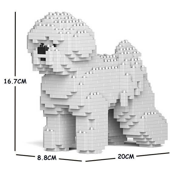 ビション・フリーゼ 01S 品番: ST19PT20 ブロックの数: 約 730 シリーズ：Sculptor JEKCAがネジでブロックを固定する技術のパテントを持っています。 接着剤なしで組み立てたブロック同士を丈夫な構造にできます。 固...