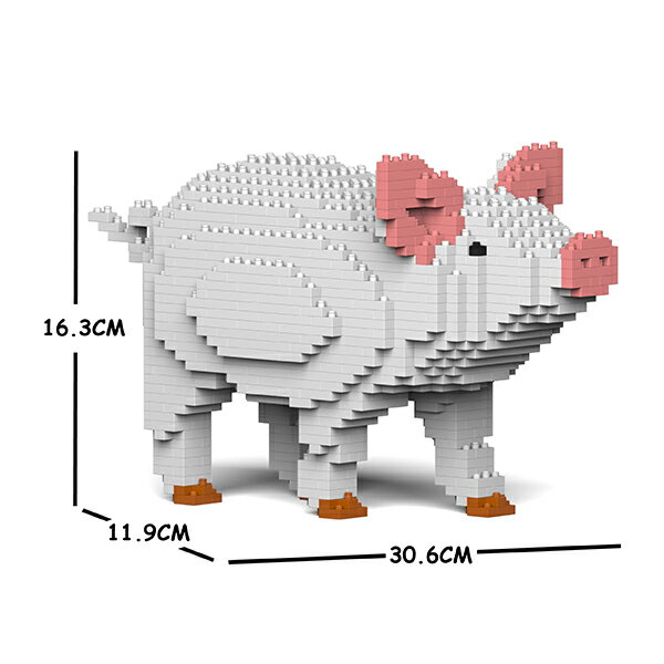 ブタ 01S 品番: ST19ML16 ブロックの数: 約 890 シリーズ：Sculptor JEKCAがネジでブロックを固定する技術のパテントを持っています。 接着剤なしで組み立てたブロック同士を丈夫な構造にできます。 固定の手順は逆に...