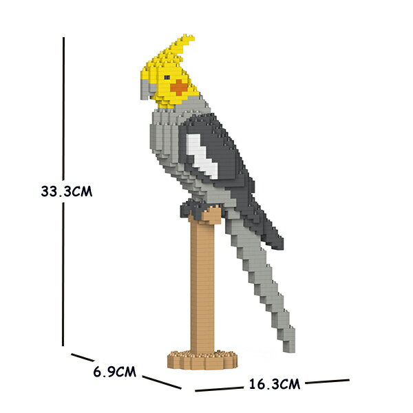 オカメインコ 02S 品番: ST19MA11 ブロックの数: 約 590 シリーズ：Sculptor JEKCAがネジでブロックを固定する技術のパテントを持っています。 接着剤なしで組み立てたブロック同士を丈夫な構造にできます。 固定の手...