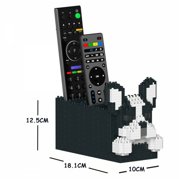 フレンチ・ブルドッグ リモコンラック 01S 品番: ST09DRC05 ブロックの数: 約 630 シリーズ：Sculptor JEKCAがネジでブロックを固定する技術のパテントを持っています。 接着剤なしで組み立てたブロック同士を丈夫な...