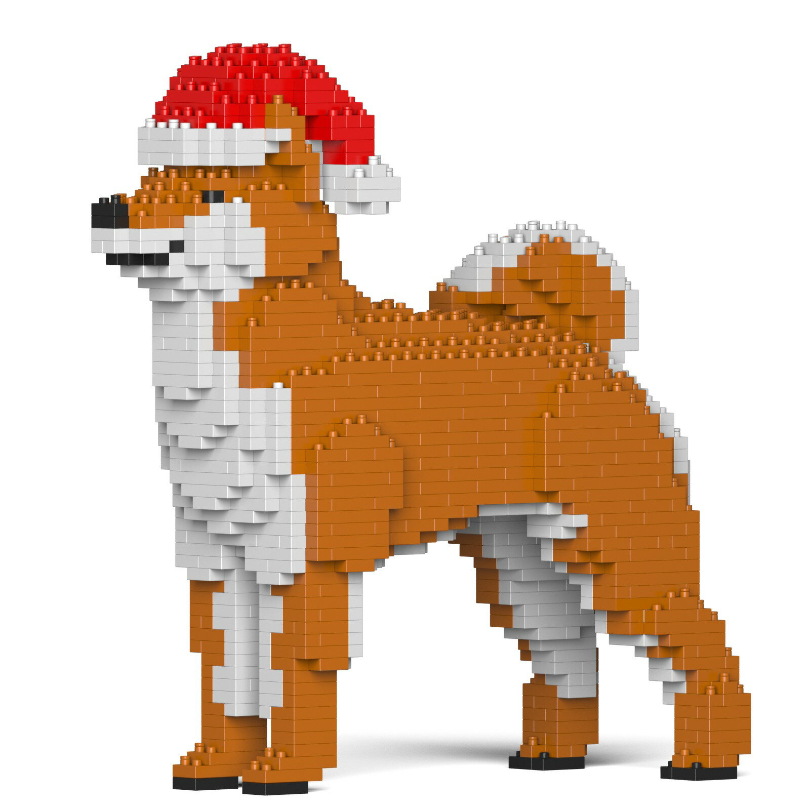 柴犬 01S-M01 (クリスマスVer.) 品番: ST17PT06-M01 ブロックの数: 約 1,190 シリーズ：Sculptor JEKCAがネジでブロックを固定する技術のパテントを持っています。 接着剤なしで組み立てたブロック同...