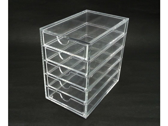 【商品説明】手の届く範囲に置いてすぐに取り出せるので、頻繁に使うものを収納するのに便利です。底面にはゴムが付いていて滑りません。【仕様】●サイズ：幅88×奥行131×高さ137mm●引出し内寸：幅73×奥行120×高さ19mm●材質：アクリ...