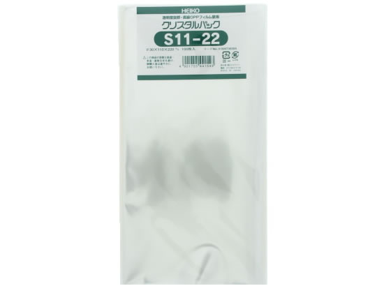 【仕様】●サイズ：縦220×横110mm●厚み：0．03mm●材質：OPPフィルム●入数：100枚●製造工程上、袋にする際にミミ（のりしろ）が発生しないため、使用感がスマートです。透明度に優れています。※OPPは熱シールに乏しい為、液体状の...