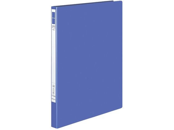 【商品説明】開く時には大きなボタンをプッシュ、閉じる時にもレバーを押すだけ。プラスチック素材のボタンやレバーで指への負担を軽減。【仕様】●表紙色：青●サイズ：A4タテ●外寸法：縦307×横240mm●背幅：24mm●とじ厚：12mm●収容枚...
