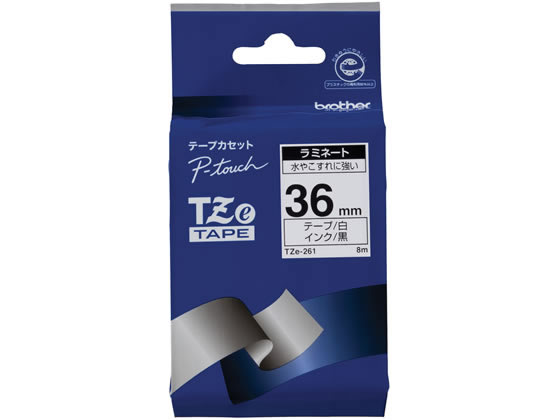 【仕様】●テープ長さ：8m●ラベル色／文字色：白／黒文字●ラベル幅：36mm●対応機種：P−TOUCH9500PC【検索用キーワード】ブラザー　brother　ぶらざー　ぴーたっち　P−touch　Ptouch　らみねーとてーぷ　ラミネート...