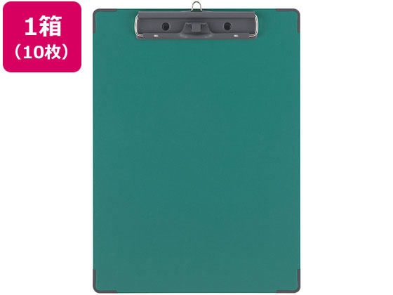 【商品説明】丈夫なクロス貼りのボードに、さびないPP銅板のクリップと角金が付いています。とじ具と表紙は分別廃棄ができます。【仕様】●色：緑●サイズ：A4タテ●とじ方向：短辺とじ●外寸法：縦322×横235mm●ペンホルダー付き（軸径7．5〜...