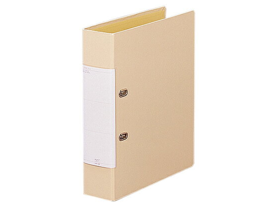 【商品説明】表紙と金具上部がロックするセーフティストッパー付き。書類をしっかり押さえる樹脂製紙押さえ付き。【仕様】●表紙色：ベージュ●サイズ：A4タテ●外寸法：縦306×横268mm●背幅：69mm●収容枚数：500枚●リング内径：55mm...