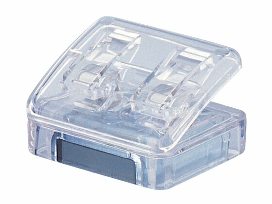 【仕様】●サイズ（ミニ）：幅37×奥行24×厚さ32mm●耐荷重：300g●最大とじ枚数（A4コピー用紙）：約70枚●材質：本体／ABS樹脂（クリア）、バネ／ステンレス●注文単位：1個【検索用キーワード】おーと　OHTO　きょうりょくまぐね...