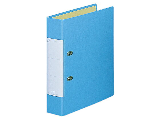 【商品説明】表紙と金具上部がロックするセーフティストッパー付き。書類をしっかり押さえる樹脂製紙押さえ付き。【仕様】●表紙色：水●サイズ：A4タテ●外寸法：縦306×横268mm●背幅：69mm●収容枚数：500枚●リング内径：55mm●穴数...