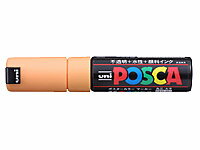 【仕様】●インク色：うすだいだい(肌色)●筆記線幅：8mm●水性顔料インク●POP制作、看板書きに最適な太字サイズ(角芯)。●金属やガラスにも鮮やかな文字やイラストが書けます。●長さ：123．3mm●グリーン購入法適合●GPNエコ商品ねっと...